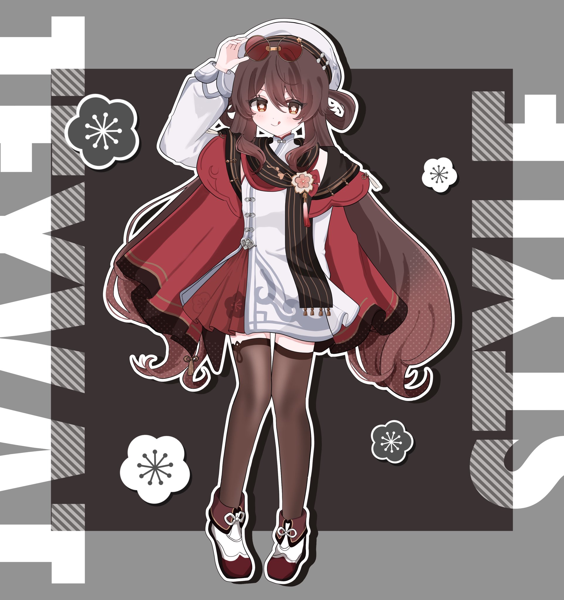 The Big ImageBoard (TBIB) - 1girl black thighhighs bow brown eyes brown hair cape child dress ...