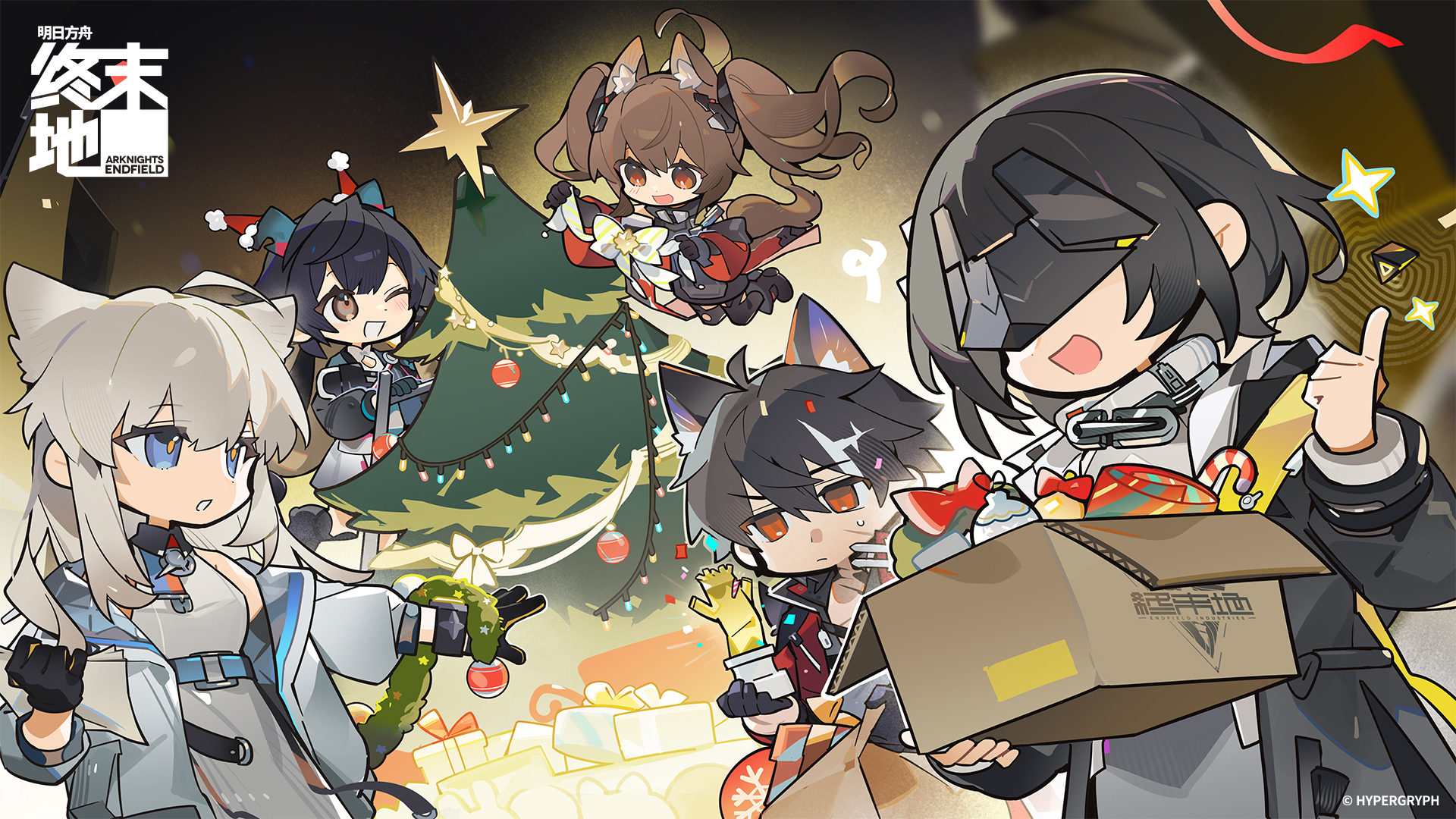 The Big ImageBoard (TBIB) - 1boy 4girls angelina (arknights) angelina (endfield) (arknights ...