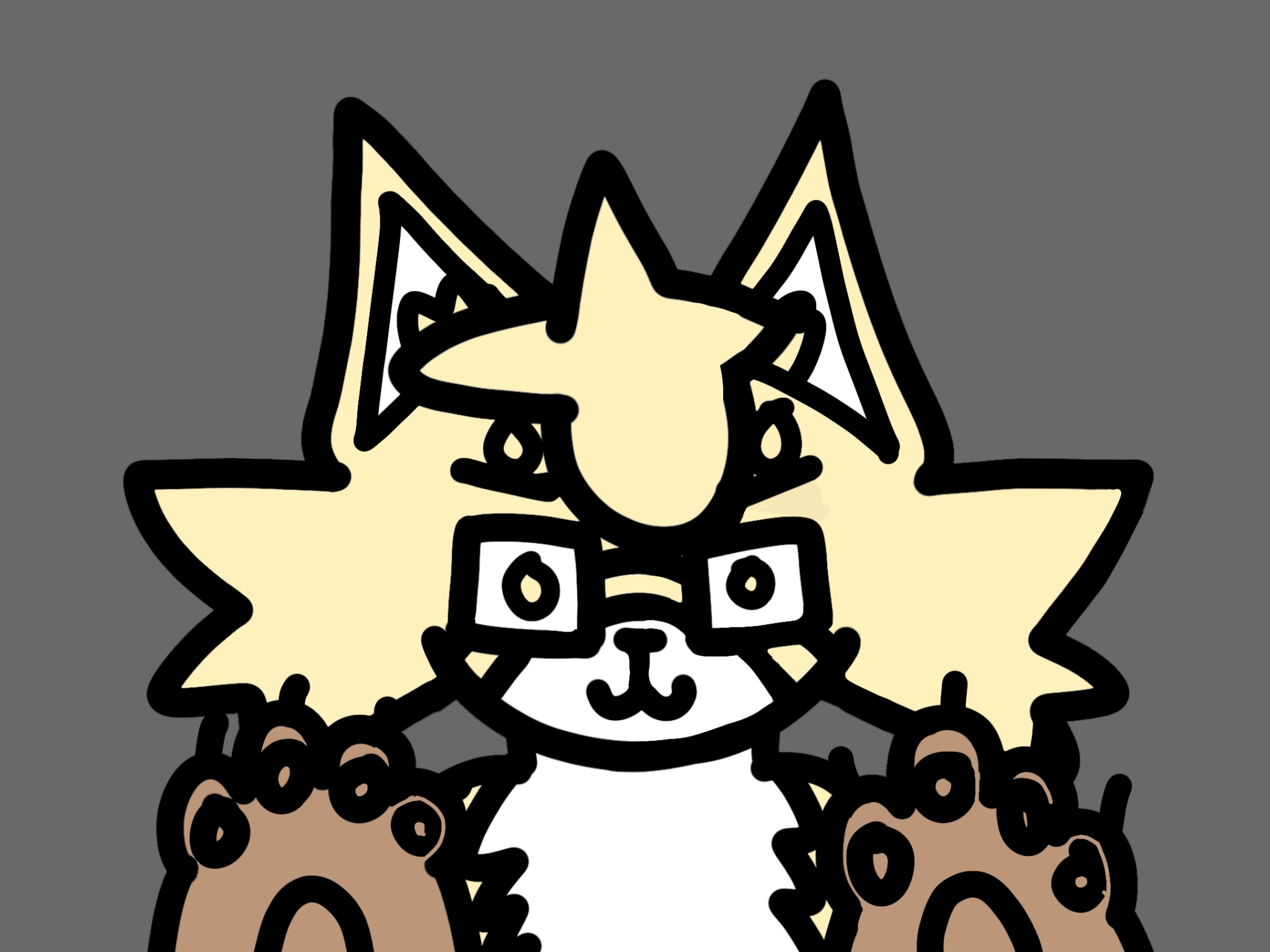 The Big ImageBoard (TBIB) - 4:3 anthro black outline canid canine face ...