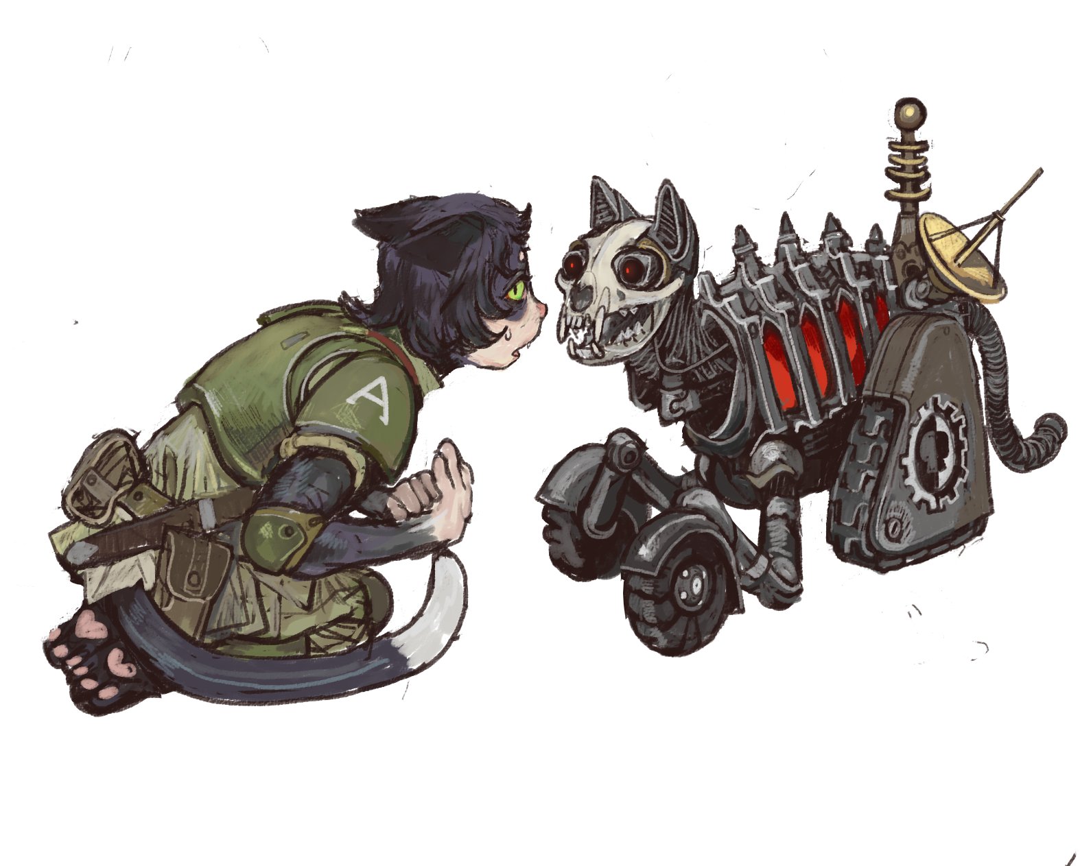 The Big ImageBoard (TBIB) - 1girl adeptus mechanicus animal ears armor ...