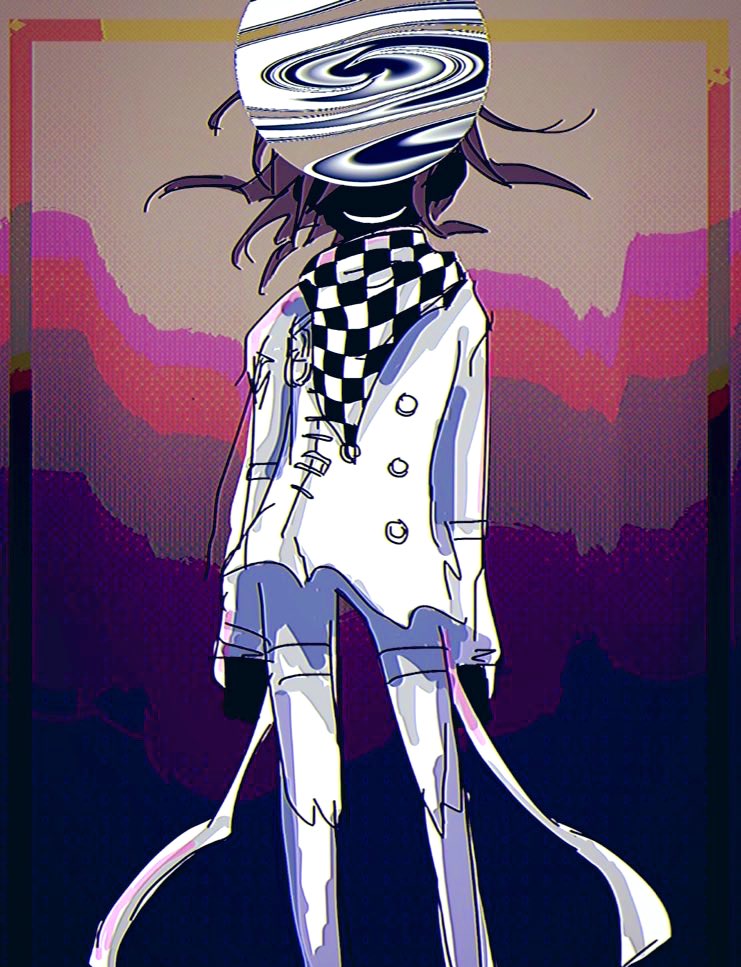 The Big ImageBoard (TBIB) - 1boy abstract arm belt arms at sides border ...