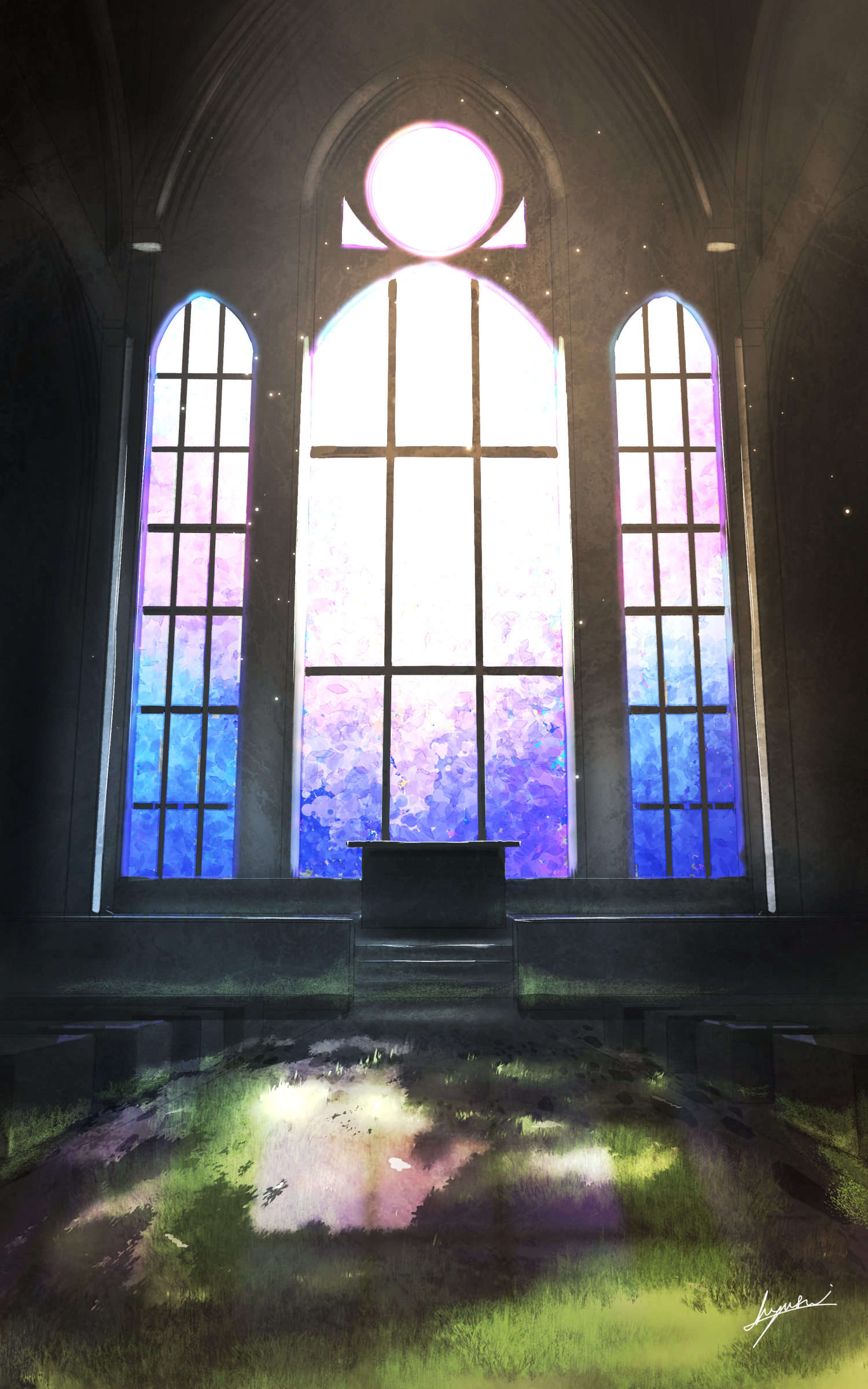 The Big ImageBoard (TBIB) - abandoned absurdres arched window church ...