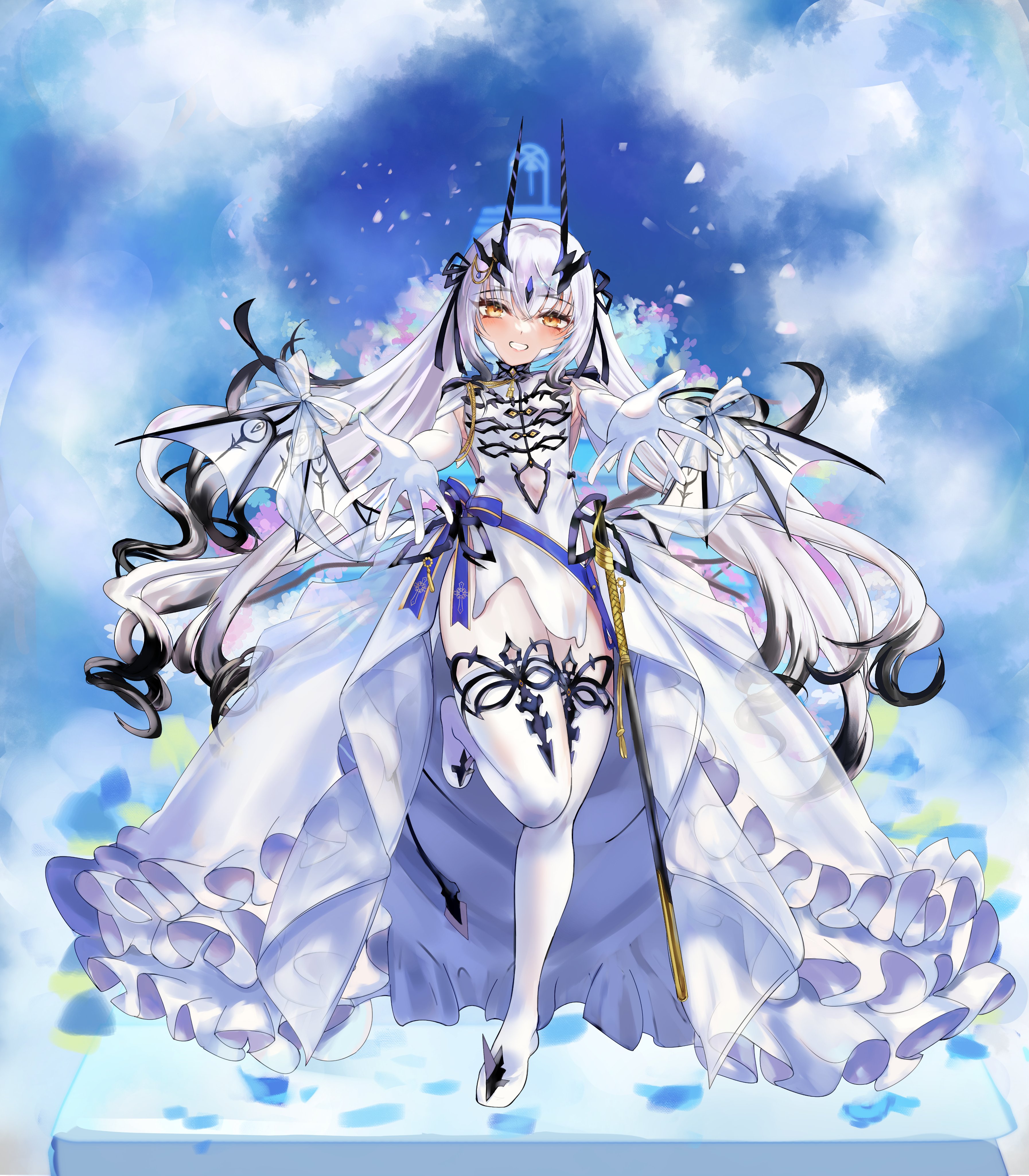 The Big ImageBoard (TBIB) - 1girl absurdres blush breasts bride ...