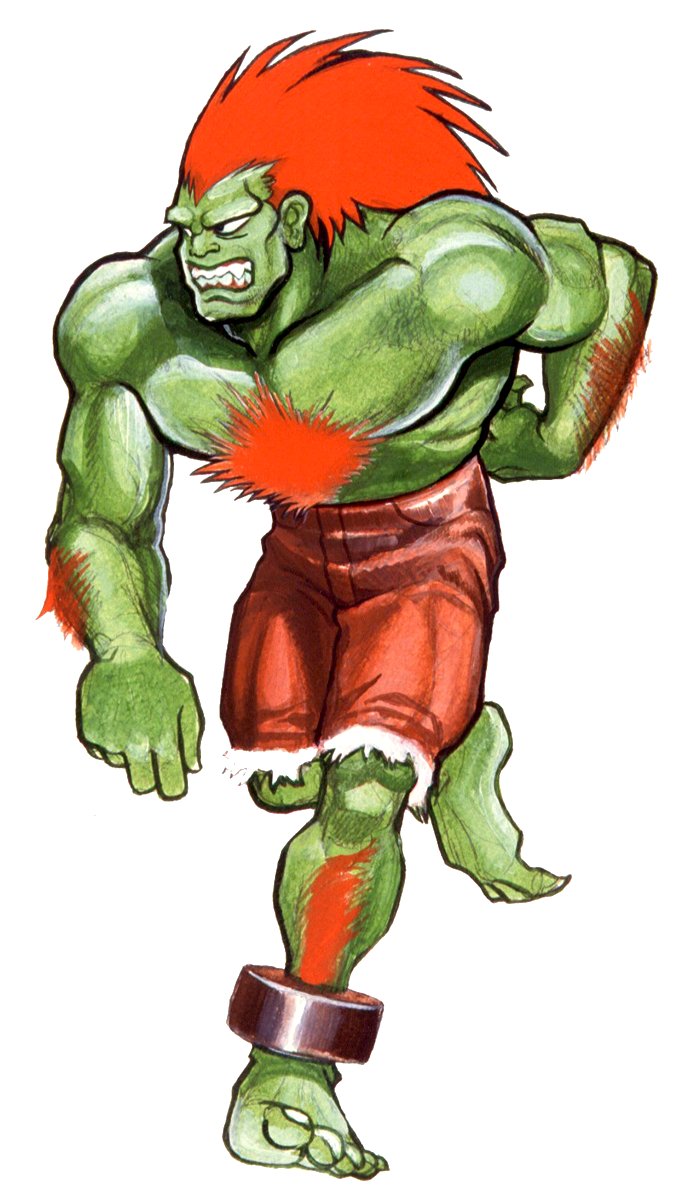 The Big ImageBoard (TBIB) - 90s beast blanka capcom fangs green skin ...