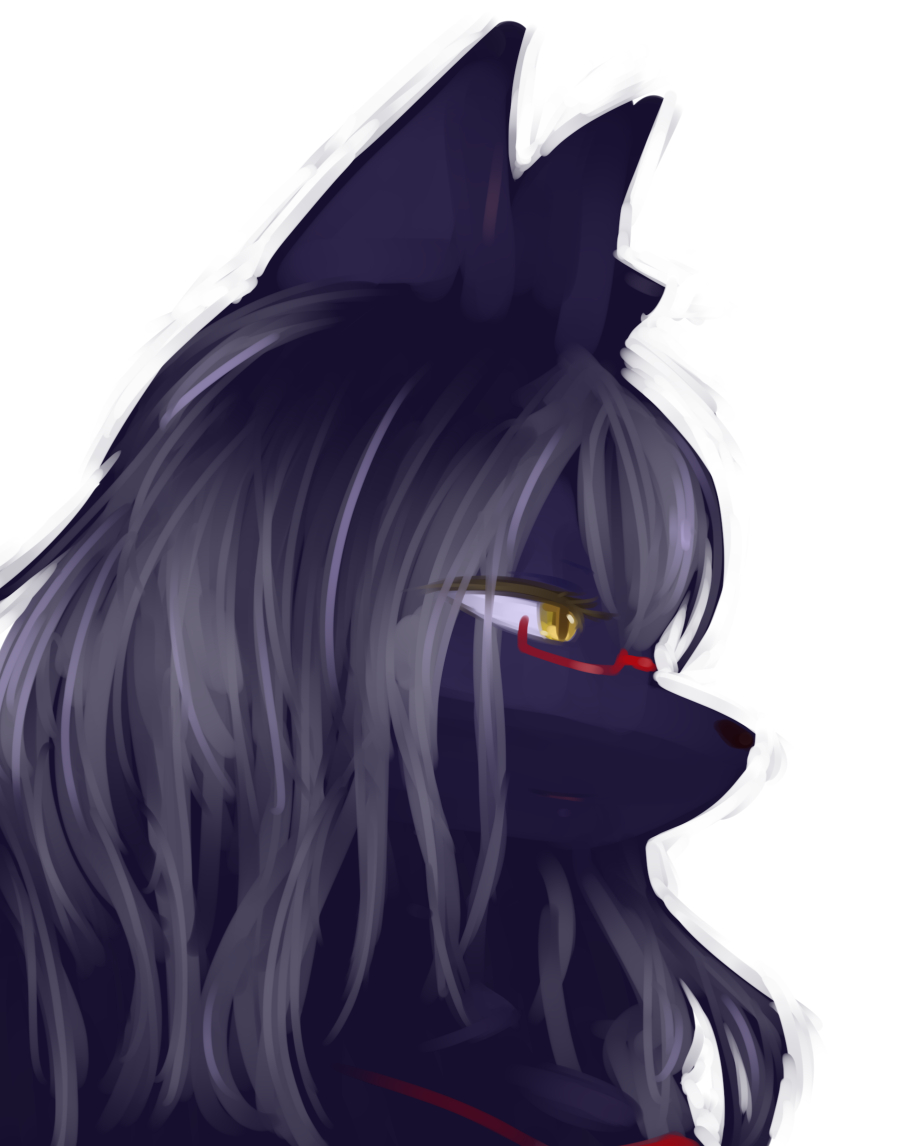 The Big ImageBoard (TBIB) - anthro black nose canine chipar eyewear female glasses hair long ...