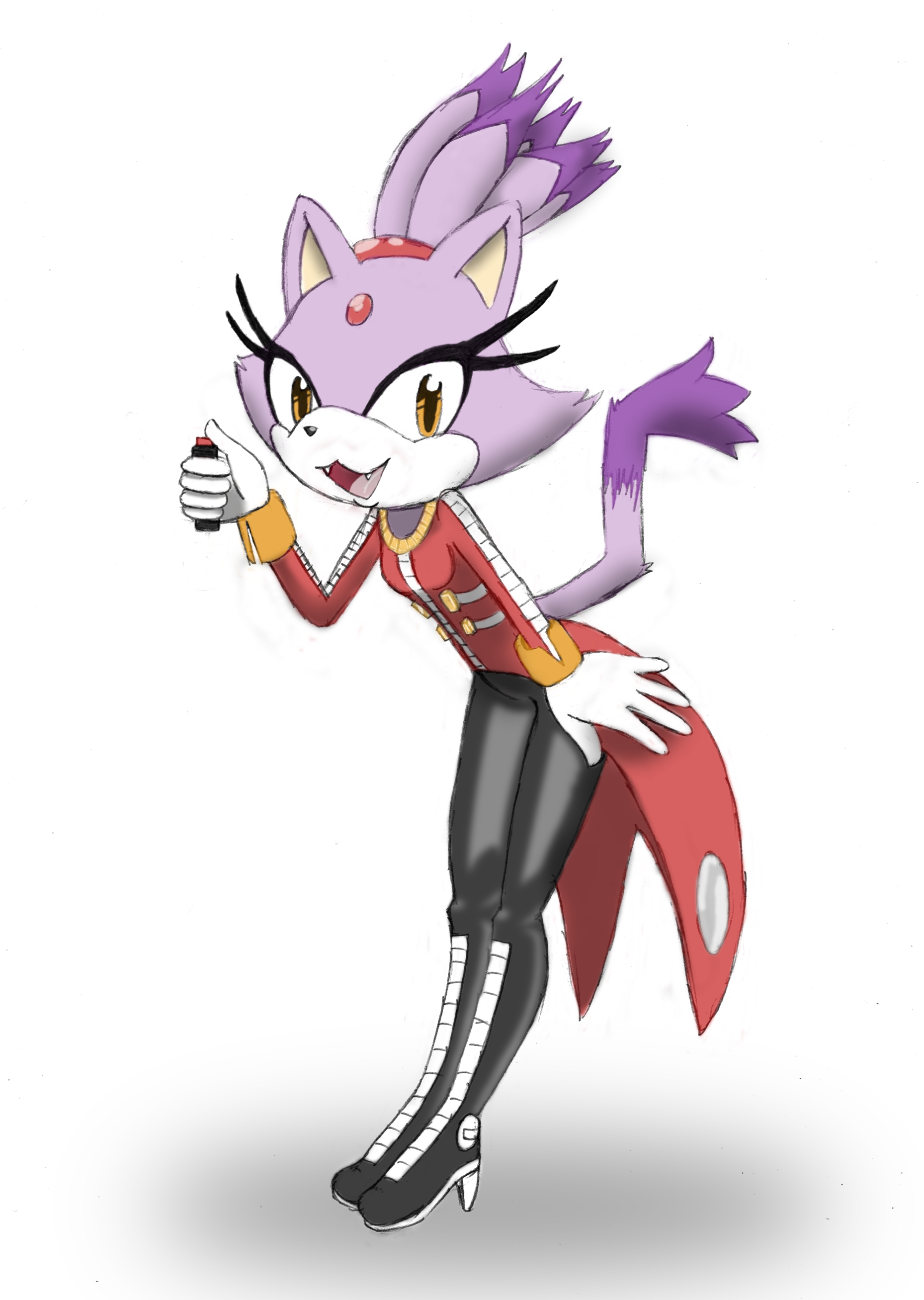 The Big Imageboard Tbib Blaze The Cat Breasts Cat Clothing Cute