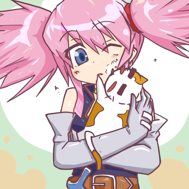 The Big Imageboard Tbib 1girl Blue Eyes Cat Elbow Gloves Gloves