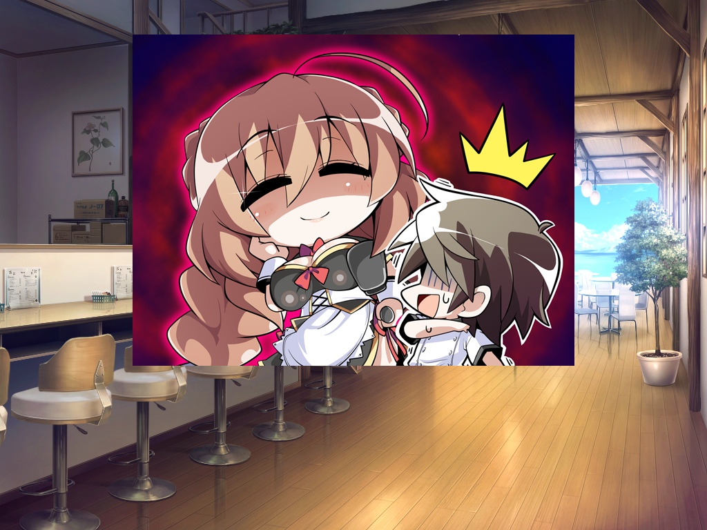The Big Imageboard Tbib 1girl Aozora Stripe Blush Brown Hair Eyes