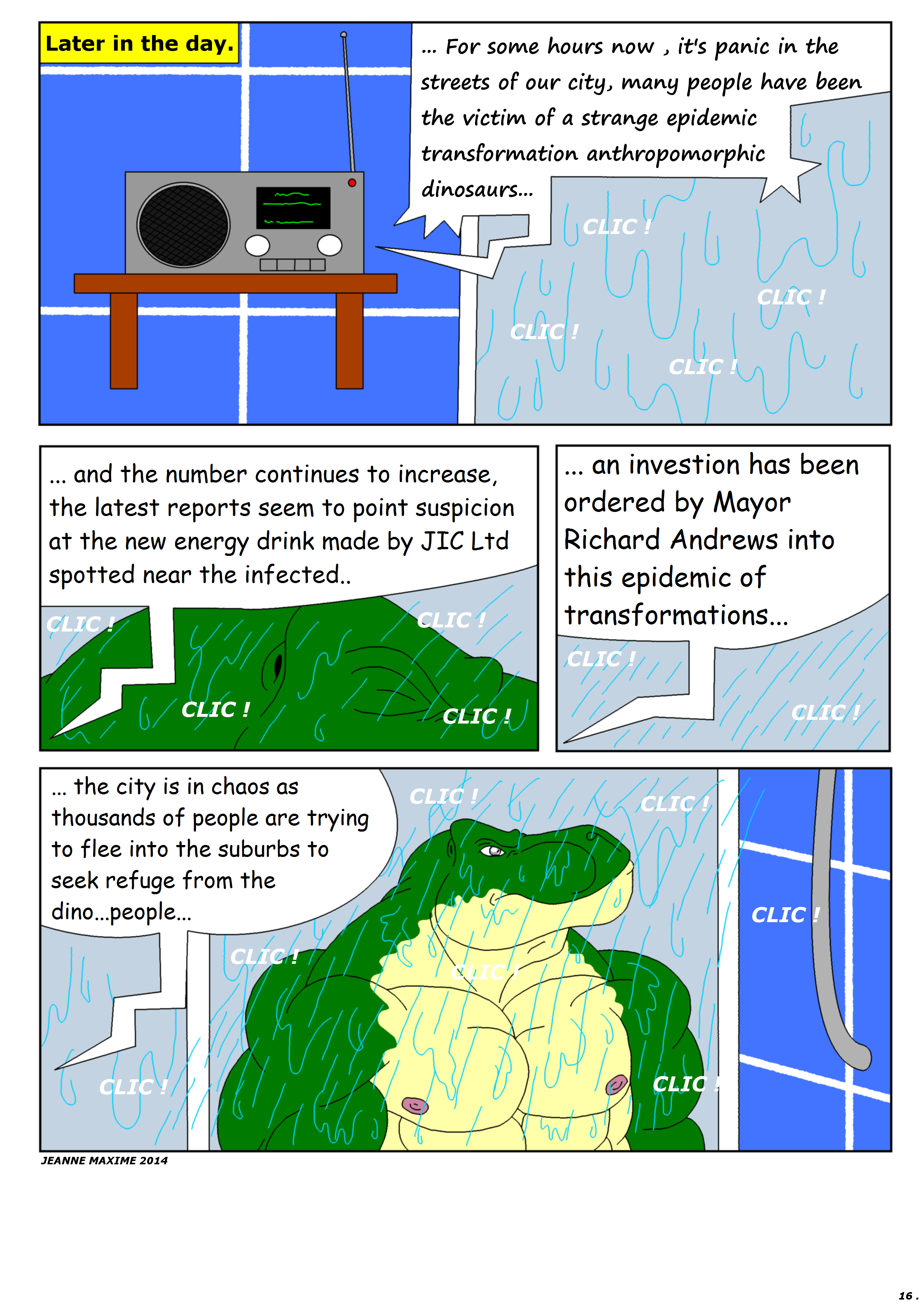 The Big ImageBoard (TBIB) - 2014 anthro comic dinosaur male maxime ...