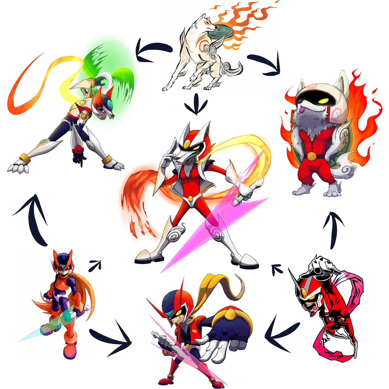 The Big ImageBoard (TBIB) - 1:1 amaterasu (okami) anthro armor canid ...
