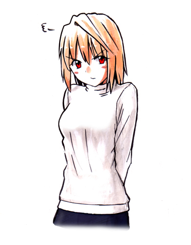 The Big ImageBoard (TBIB) - 1girl angry arcueid brunestud arms behind ...