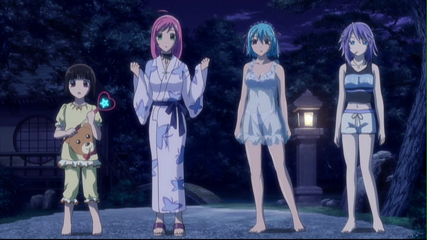 The Big Imageboard Tbib 4girls Akashiya Moka Barefoot Black Hair Blue Eyes Blue Hair Blush