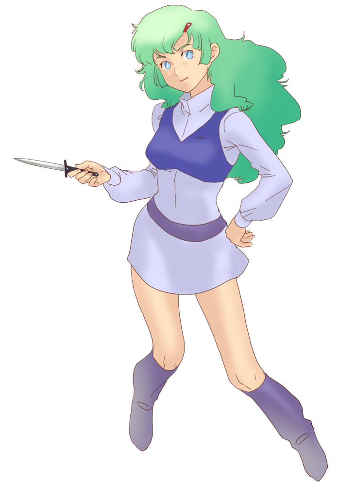 The Big ImageBoard (TBIB) - 1girl blue eyes boots elchi cargo female ...