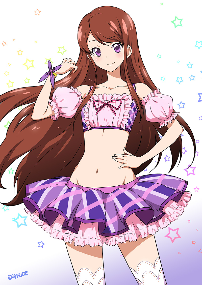 The Big ImageBoard (TBIB) - aikatsu! aikatsu! (series) bare shoulders blush brown hair detached ...