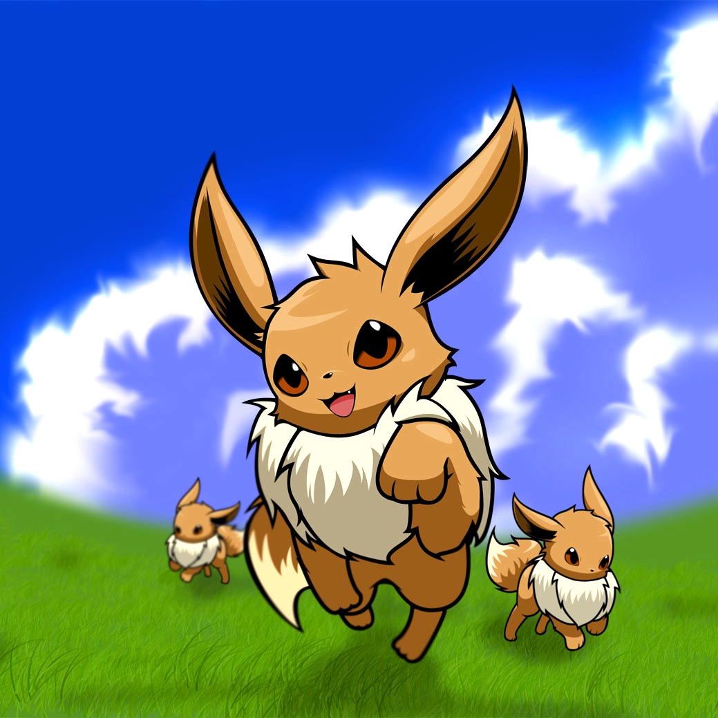 The Big ImageBoard (TBIB) - cute eevee feral grass jumping nintendo ...