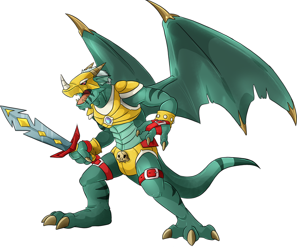 The Big ImageBoard (TBIB) - anthro armor digimon green dragon helmet horn izzyreddragon original ...