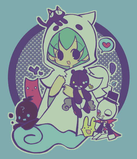 The Big ImageBoard (TBIB) - 1girl ? akuma (puyopuyo) black cat ...