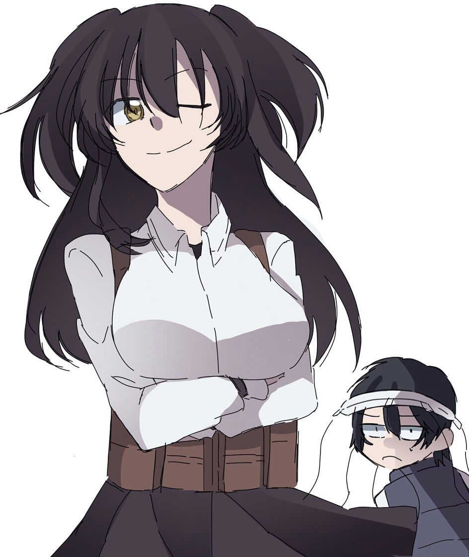 The Big ImageBoard (TBIB) - 1boy 1girl artist request black hair ...
