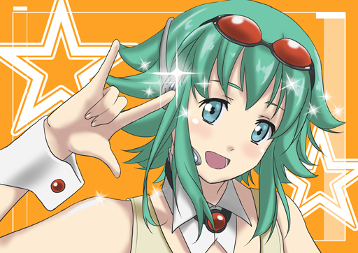 The Big ImageBoard (TBIB) - 1girl \m/ commentary request green hair ...