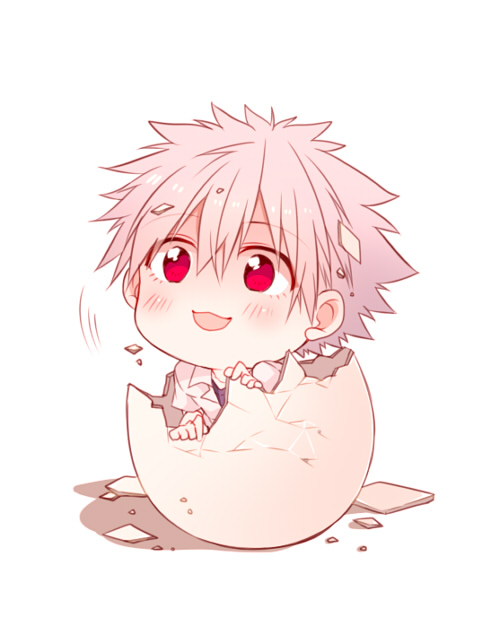 The Big ImageBoard (TBIB) - 1boy :3 blush chibi commentary egg enue37 ...