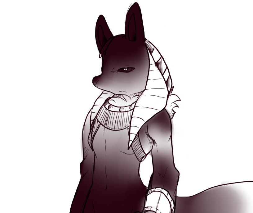 The Big ImageBoard (TBIB) - anthro anubian jackal anubis black sclera bracelet canid canine ...