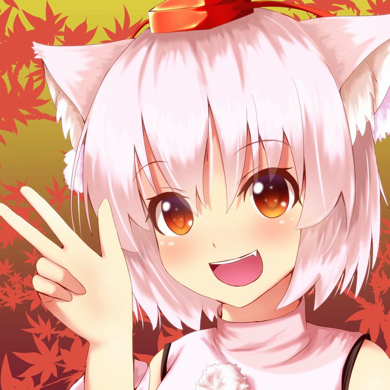 The Big ImageBoard (TBIB) - 1girl animal ears autumn leaves commentary ...