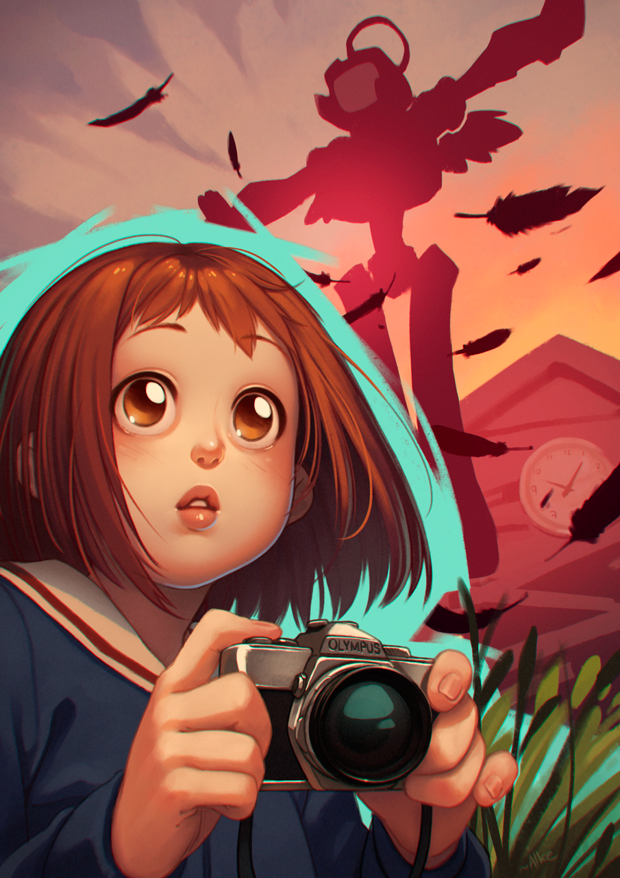The Big Imageboard Tbib Alkemanubis Brown Eyes Brown Hair Camera