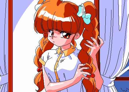 The Big ImageBoard (TBIB) - 1girl adjusting hair animahjong x animated ...
