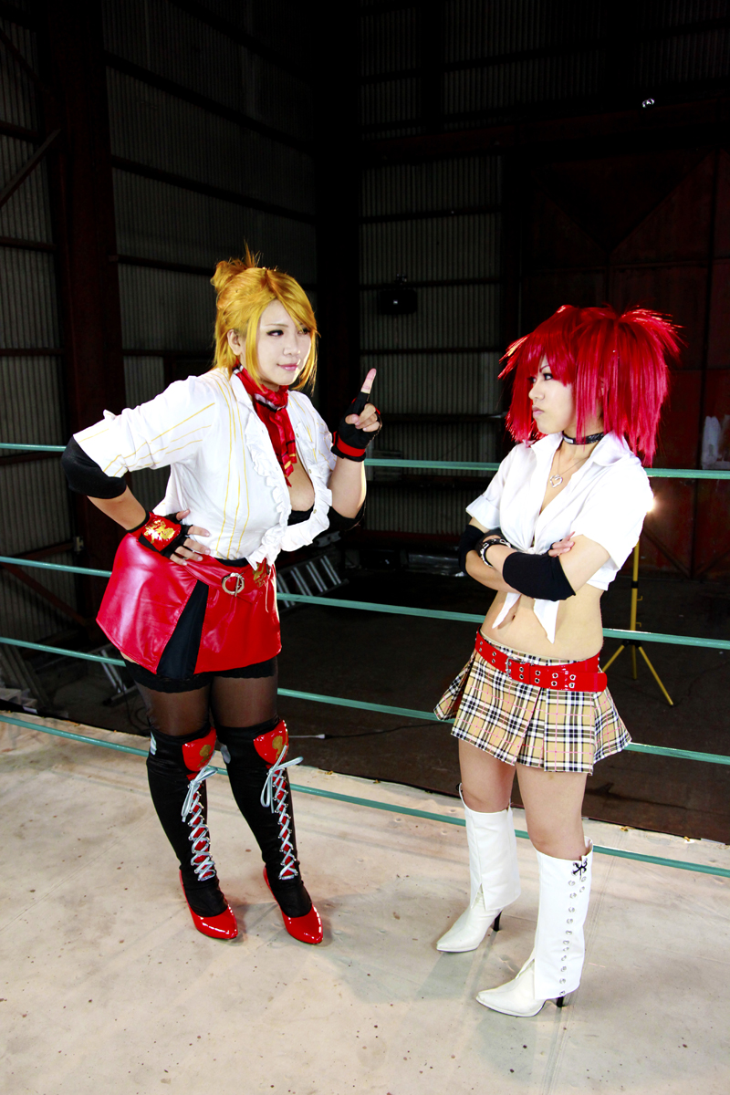 The Big ImageBoard (TBIB) - arena blonde hair boxing ring breasts candy ...