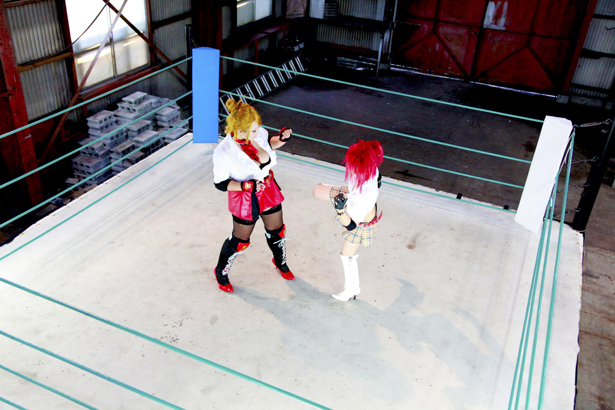 The Big ImageBoard (TBIB) - arena blonde hair boxing ring breasts candy ...