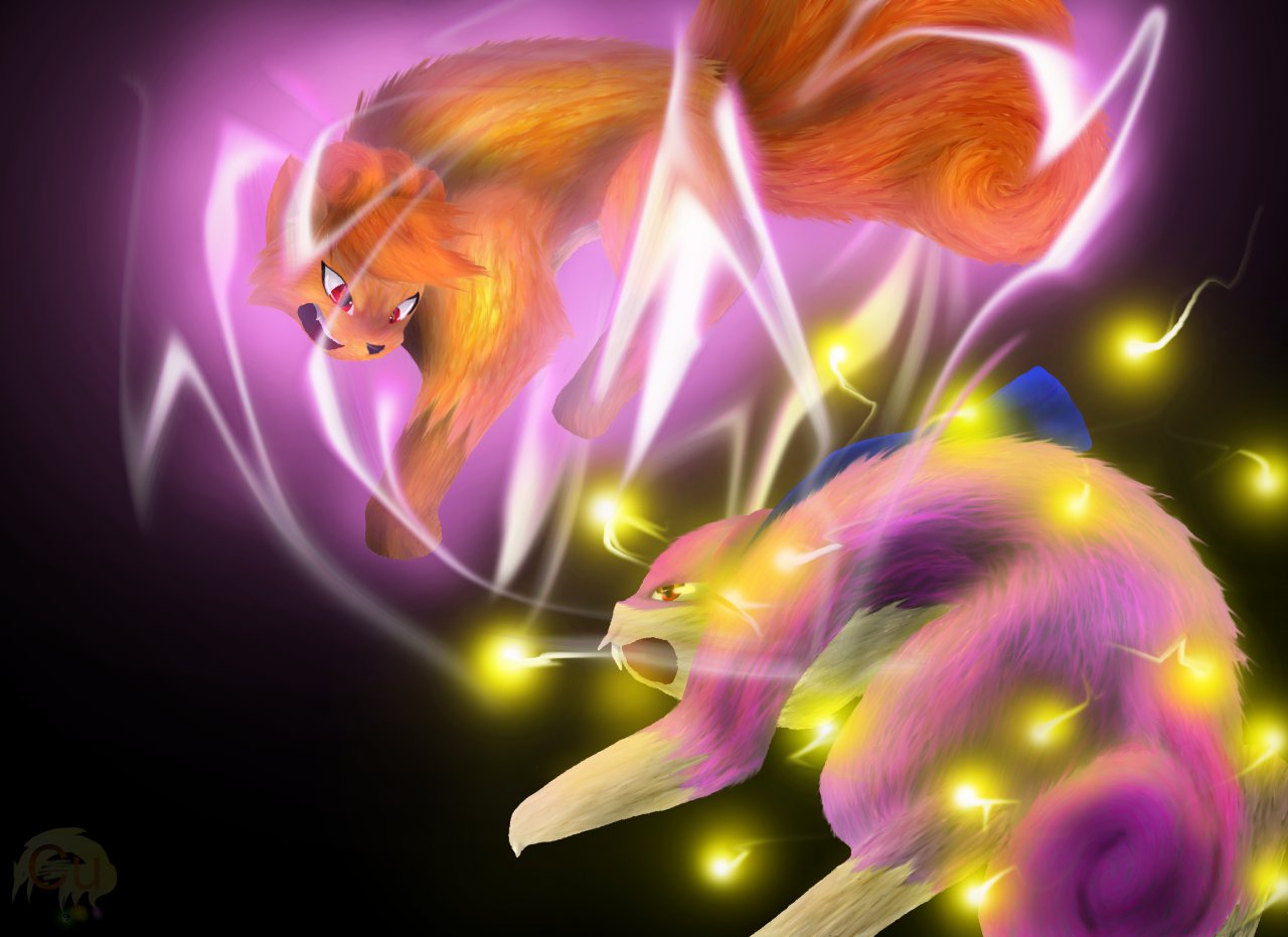 The Big ImageBoard (TBIB) - all fours ambiguous gender battle canid canine duo feral generation ...