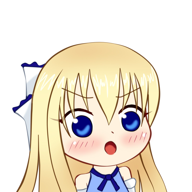 The Big Imageboard Tbib Blonde Hair Blue Eyes Blush Chibi Fuwa