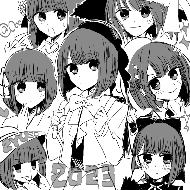 The Big ImageBoard (TBIB) - arima kana beret black eyes black headwear blush bob cut dress grey ...