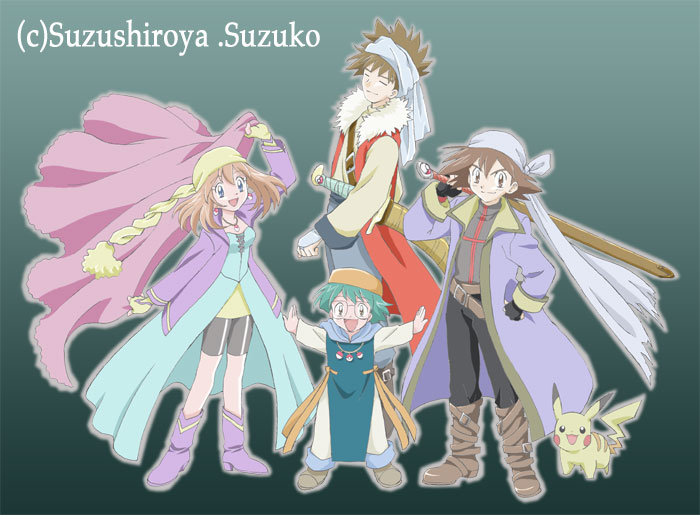 The Big ImageBoard (TBIB) - haruka (pokemon) masato (pokemon) pikachu ...