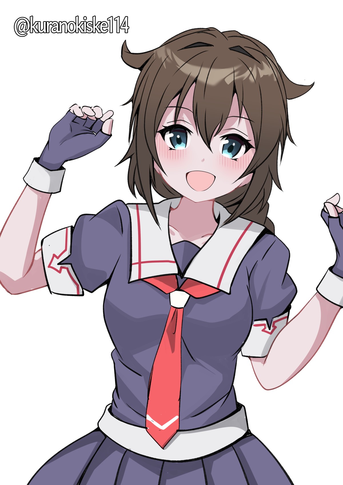 The Big ImageBoard (TBIB) - 1girl black hair black serafuku black skirt blue eyes braid ...