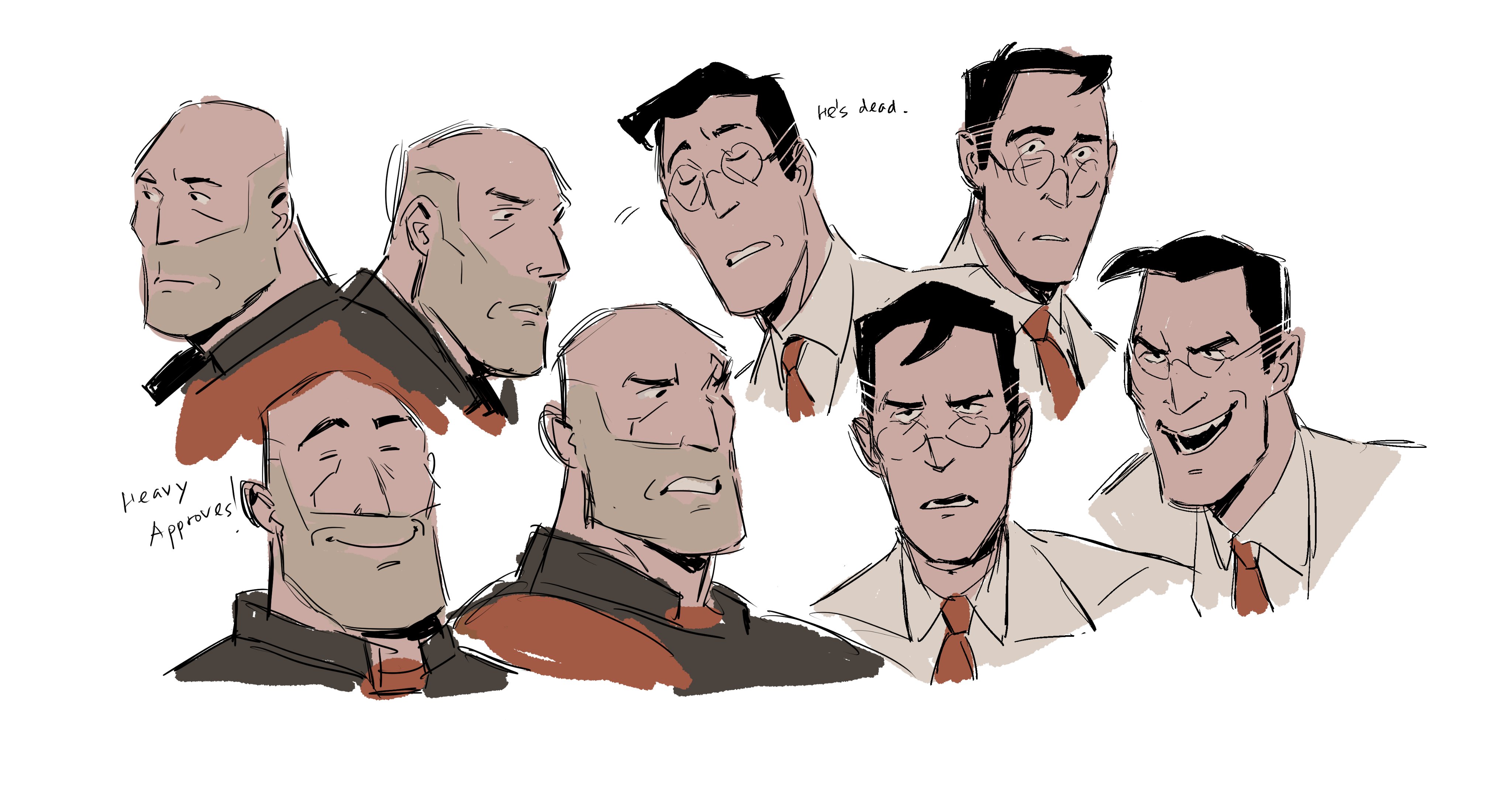 The Big ImageBoard (TBIB) - 2boys absurdres bald bara beard stubble ...