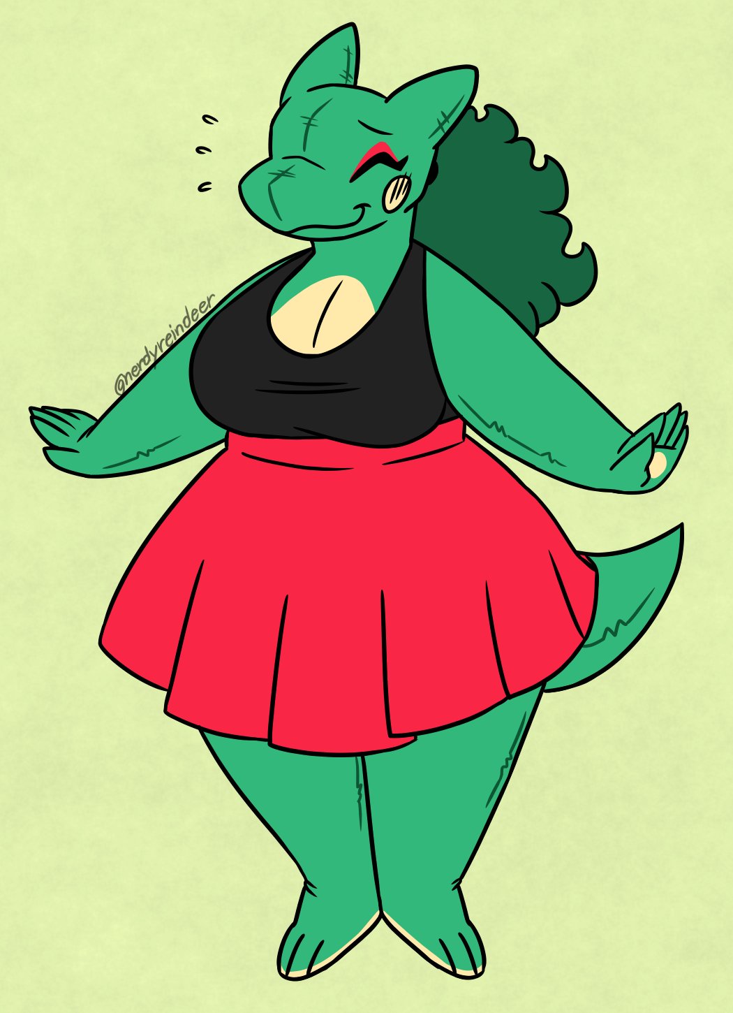 The Big Imageboard Tbib Animate Inanimate Anthro Anthrofied Bottomwear Breasts Cleavage