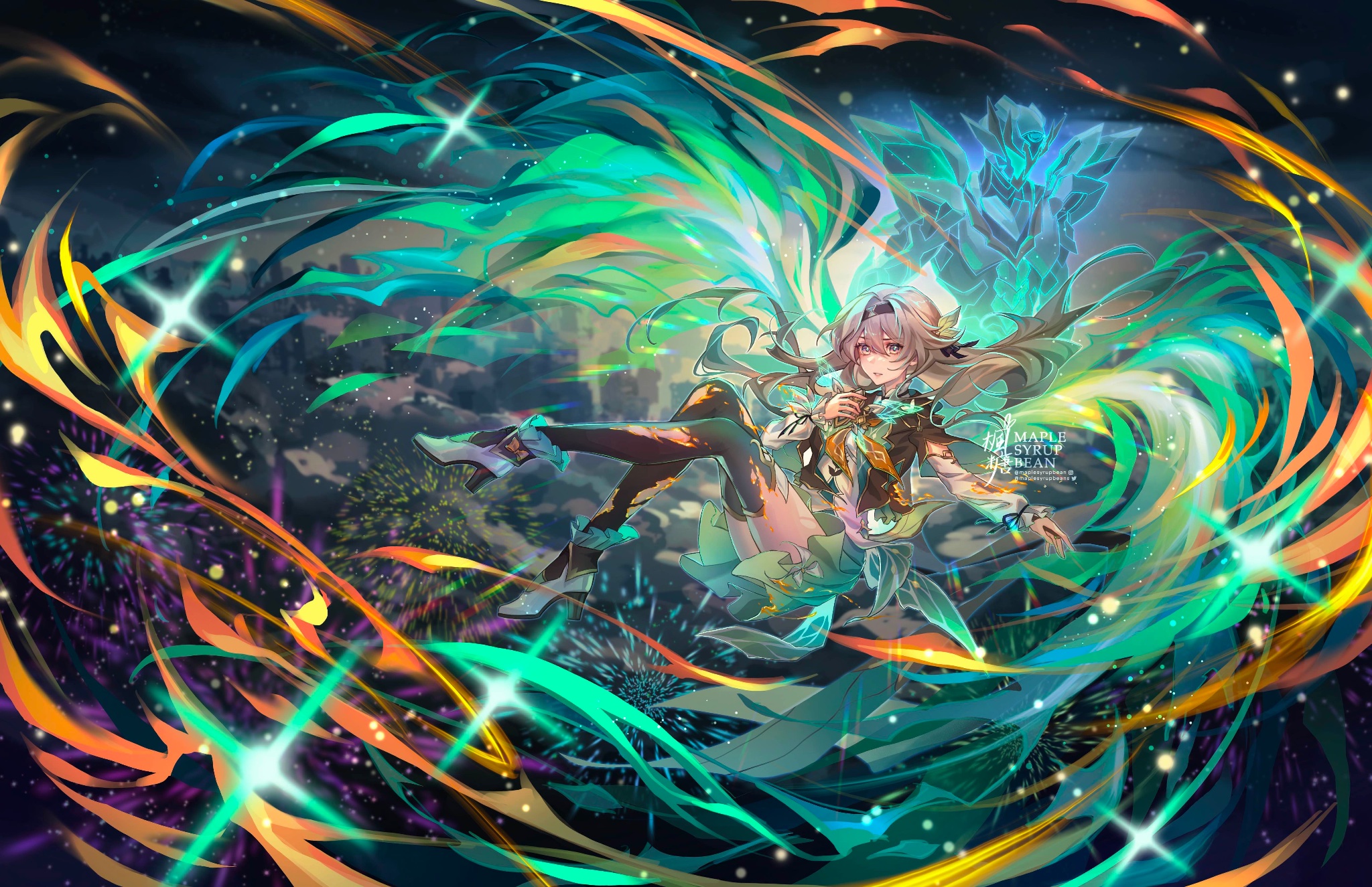 The Big ImageBoard (TBIB) - 1girl armor black hairband breasts ...