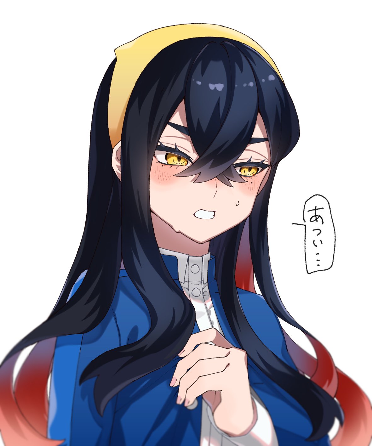 The Big ImageBoard (TBIB) - 1girl black hair blue jacket blush buttons carmine (pokemon ...