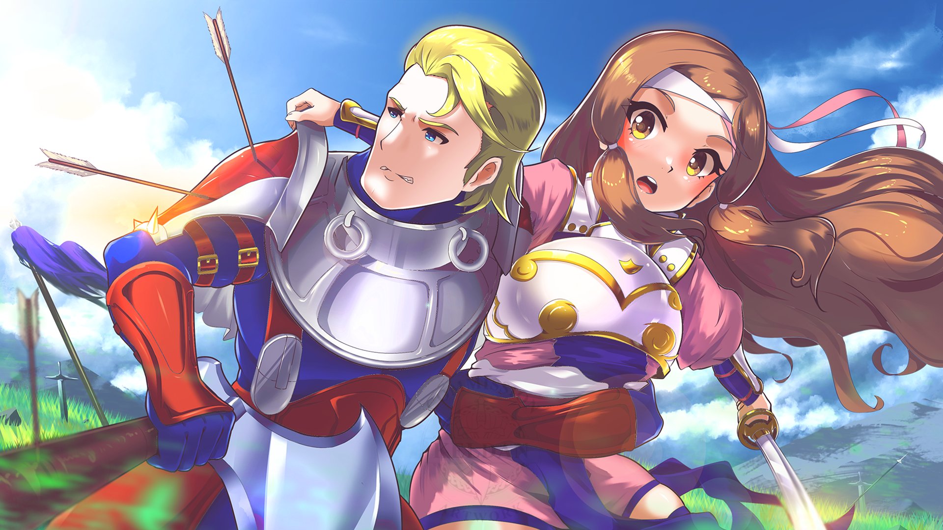 The Big ImageBoard (TBIB) - 1boy 1girl armor arrow (projectile) arthur ...