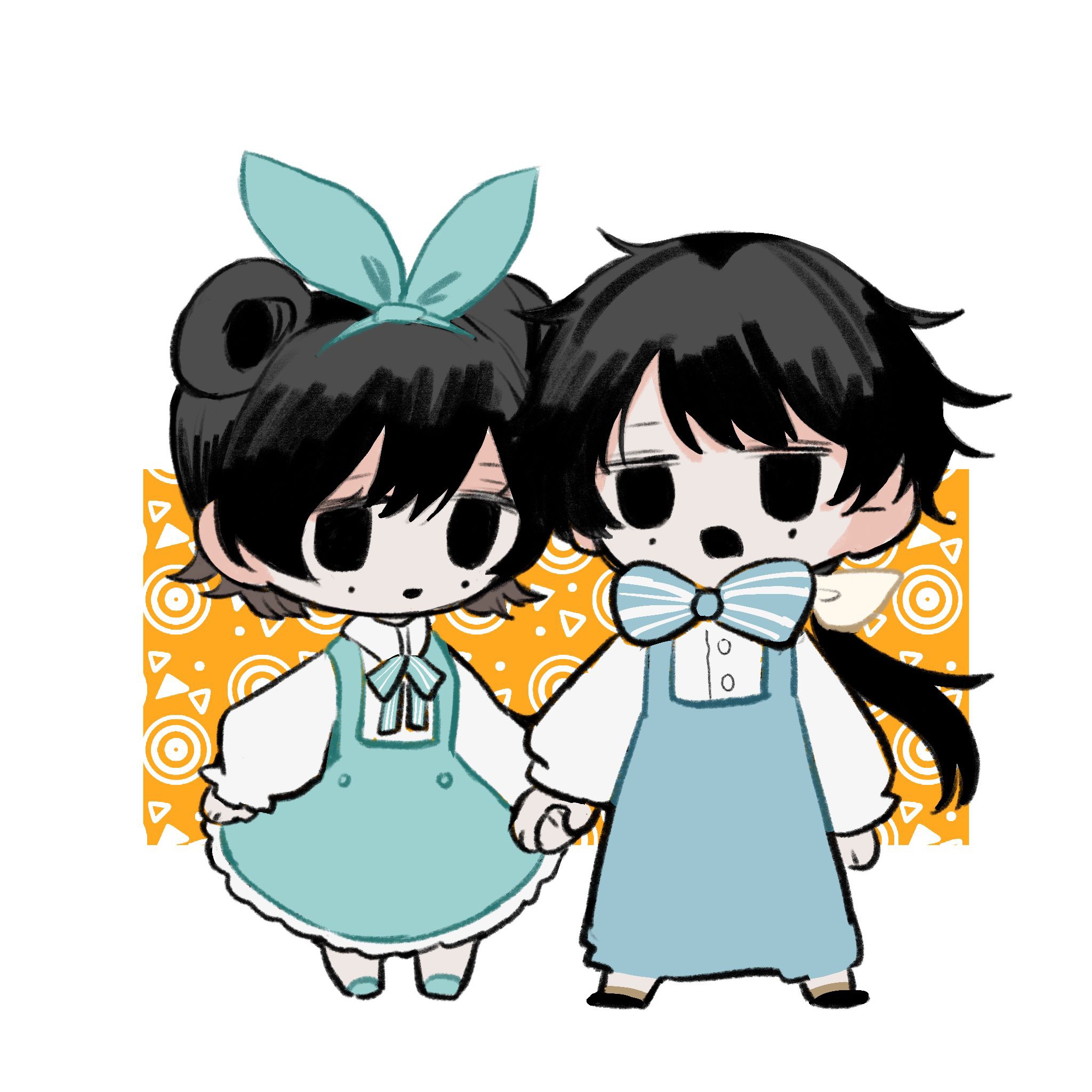 The Big ImageBoard (TBIB) - 1boy 1girl aqua footwear aqua ribbon aqua ...