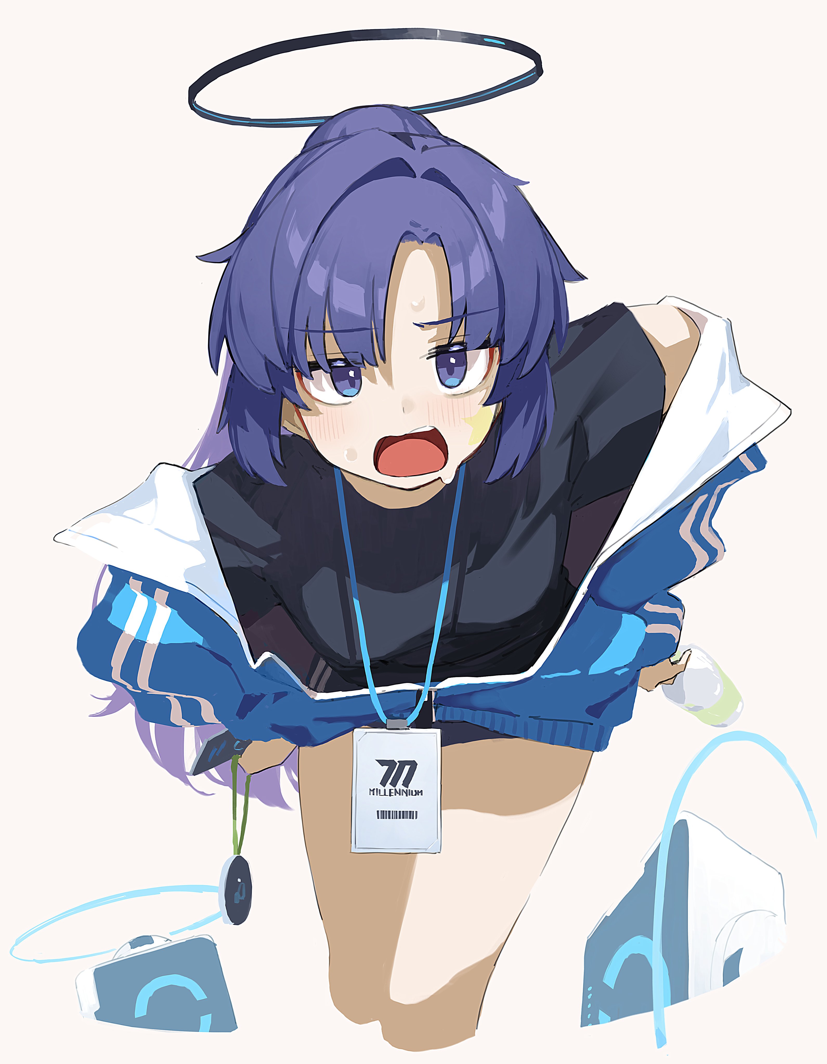 The Big ImageBoard (TBIB) - 1girl absurdres black shirt blue archive blue buruma blue eyes blue ...