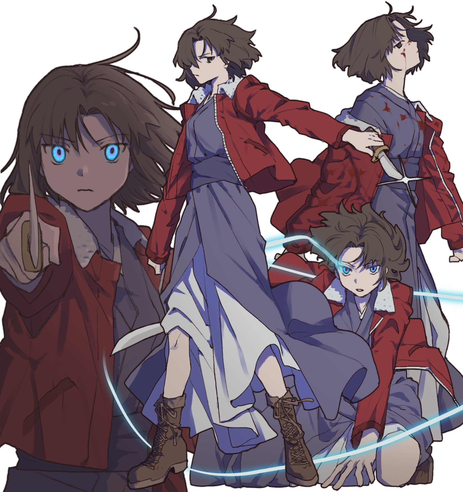 The Big ImageBoard (TBIB) - 1girl black eyes black hair blood blood on clothes blood on face ...