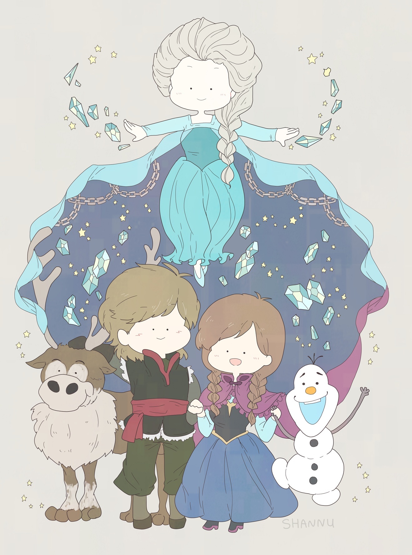 The Big ImageBoard (TBIB) - 1boy 2girls anna (frozen) bad id bad pixiv ...