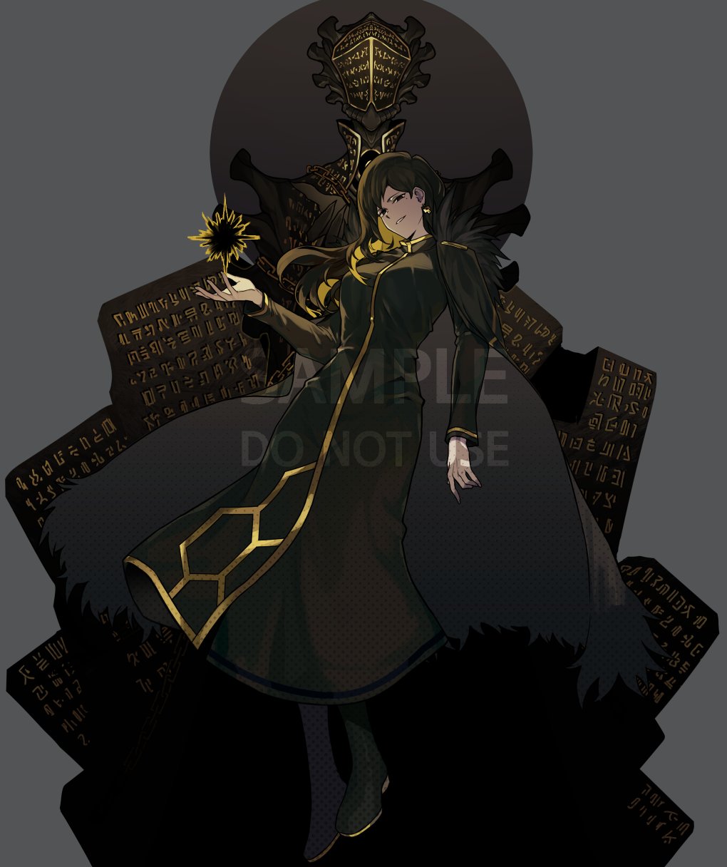 The Big ImageBoard (TBIB) - 1girl binah (project moon) black cape black dress black eyes black ...