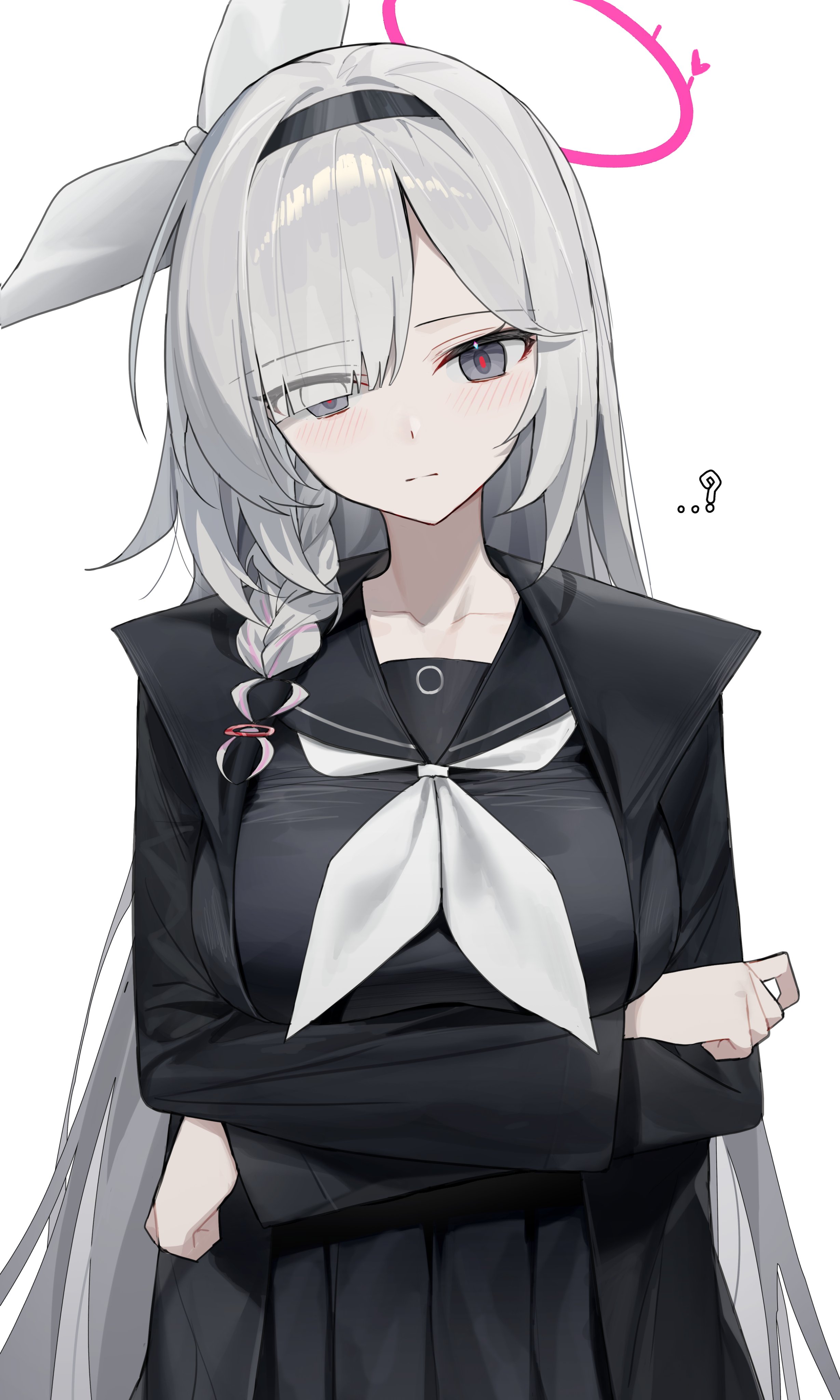 The Big ImageBoard (TBIB) - 1girl ? absurdres black eyes black hairband black sailor collar ...