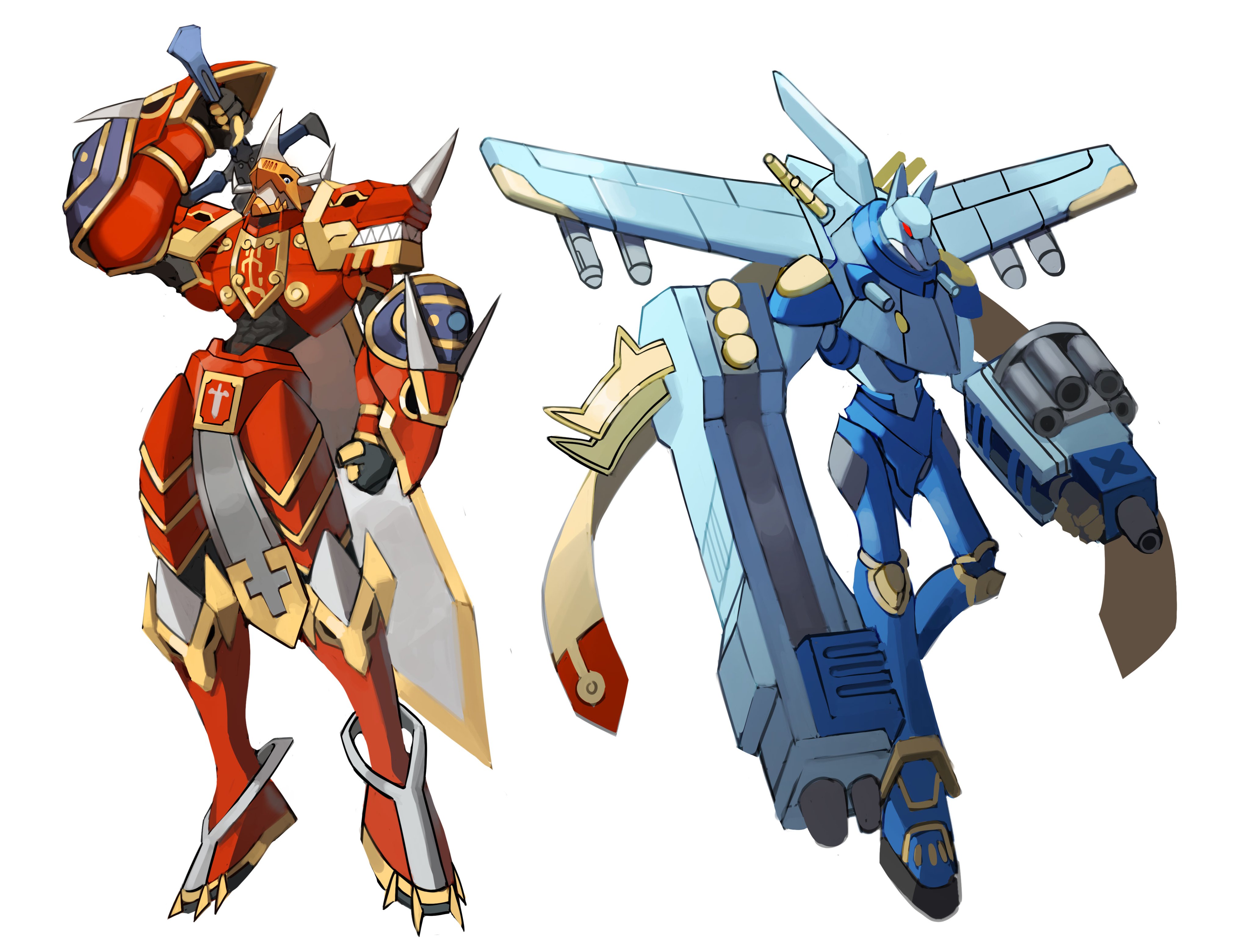 The Big ImageBoard (TBIB) - 10 09hwan 2boys absurdres arm cannon armor ...