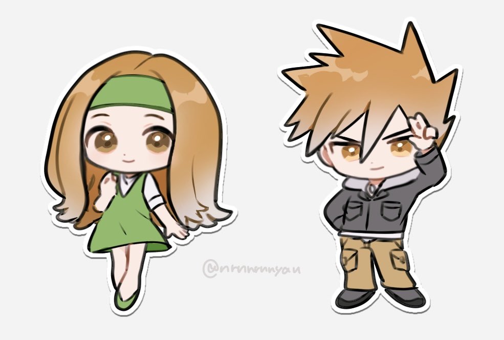 The Big ImageBoard (TBIB) - 1boy 1girl black jacket blue oak brother and sister brown eyes brown ...