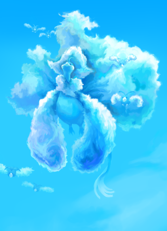 The Big ImageBoard (TBIB) - altaria bird blue sky blue theme cloud ...