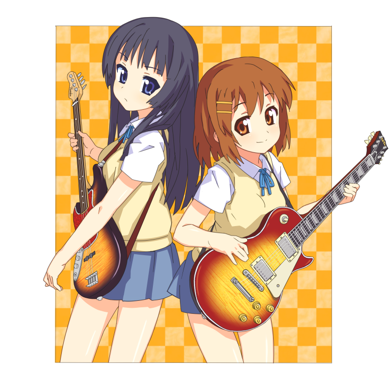 The Big Imageboard Tbib Akiyama Mio Back To Back Bad Id Bad Pixiv